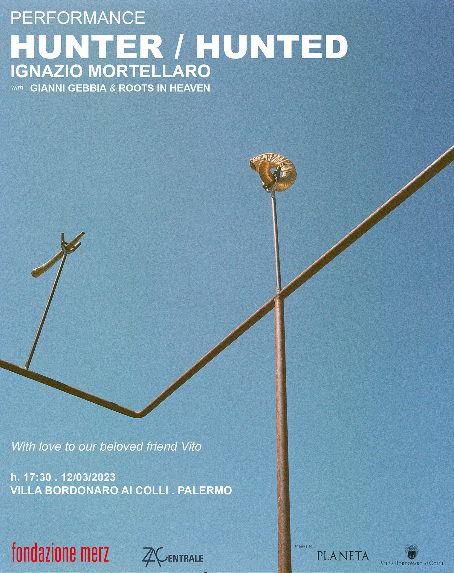 Ignazio Mortellaro. Hunter/Hunted_ performance | Fondazione Merz